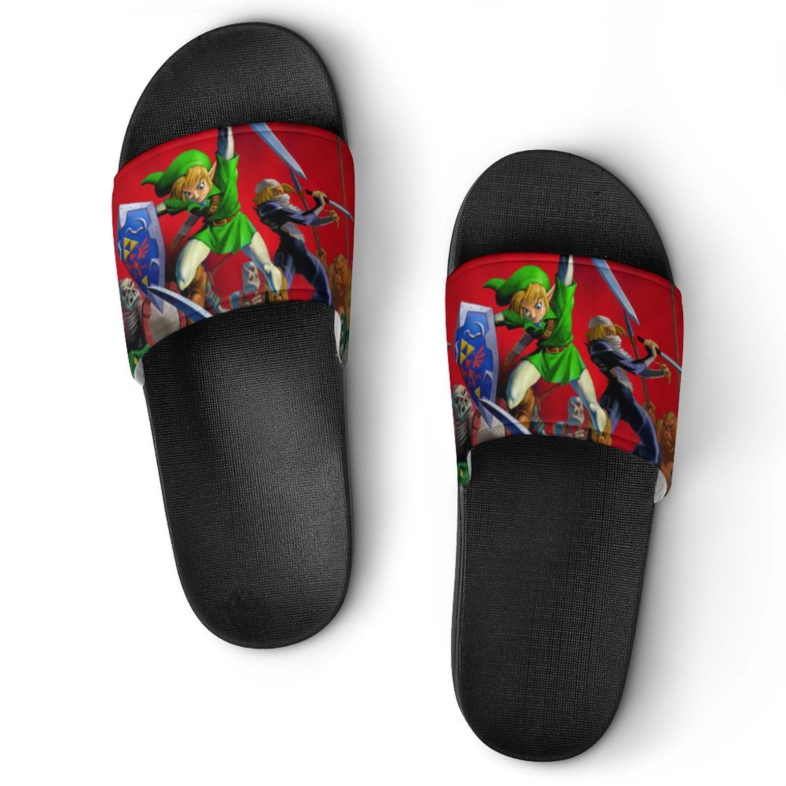 The Legend of Zelda Boys Slide Sandals, Comfort Casual Pool Slide ...