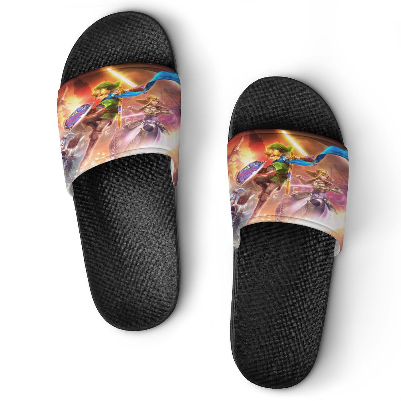 The Legend of Zelda Boys Slide Sandals, Comfort Casual Pool Slide ...