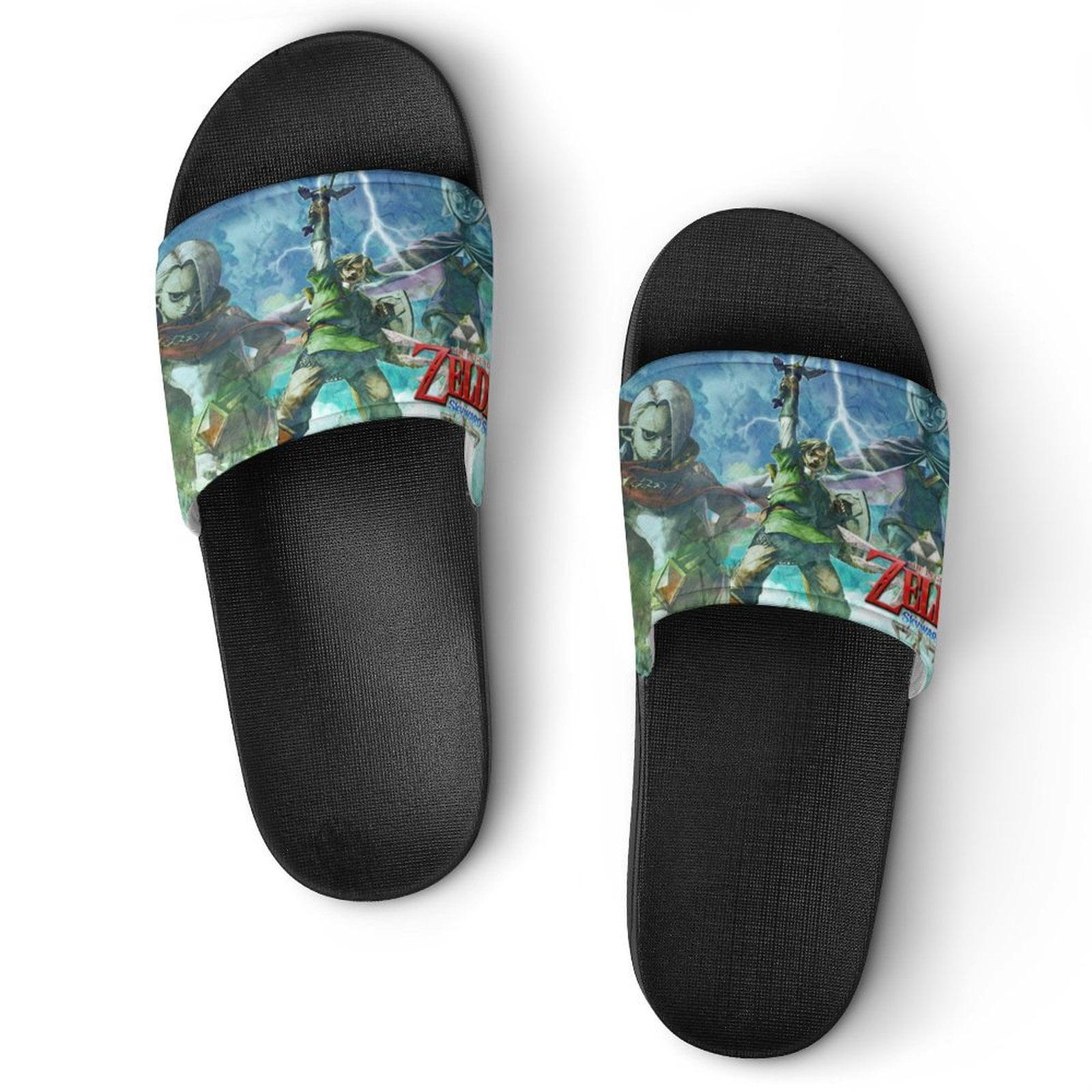 The Legend of Zelda Boys Slide Sandals, Comfort Casual Pool Slide ...
