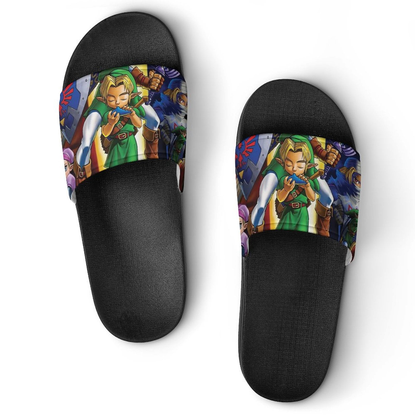 The Legend of Zelda Boys Slide Sandals, Comfort Casual Pool Slide ...