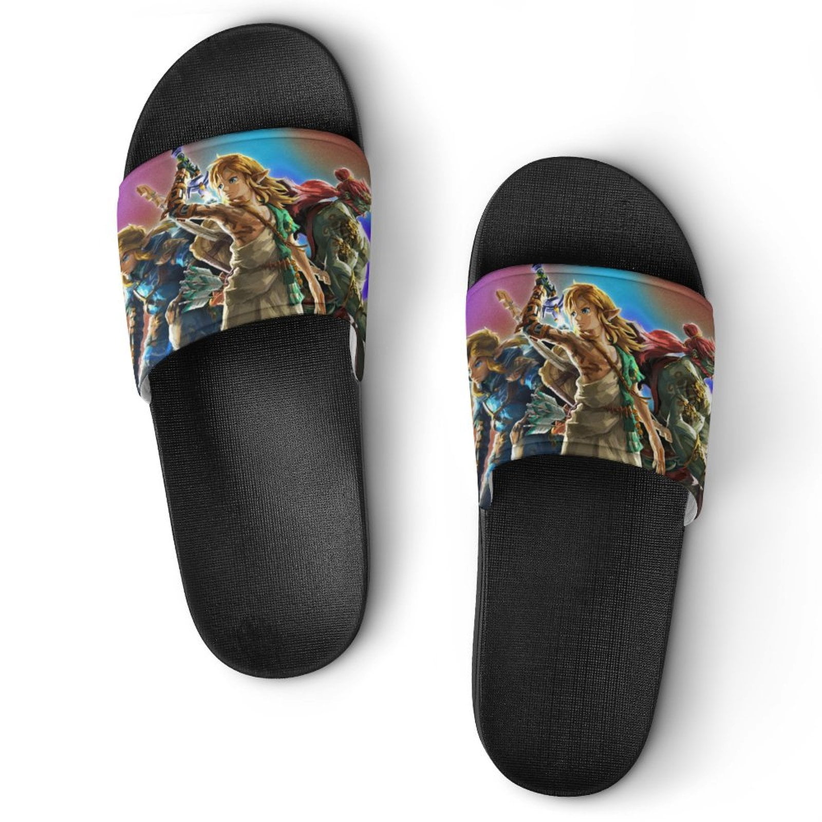 The Legend of Zelda Boys Slide Sandals, Comfort Casual Pool Slide ...