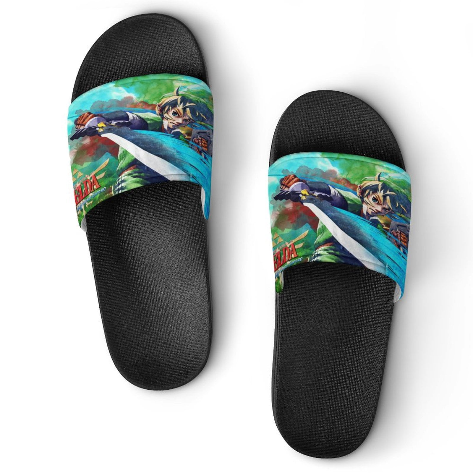The Legend of Zelda Boys Slide Sandals, Comfort Casual Pool Slide ...
