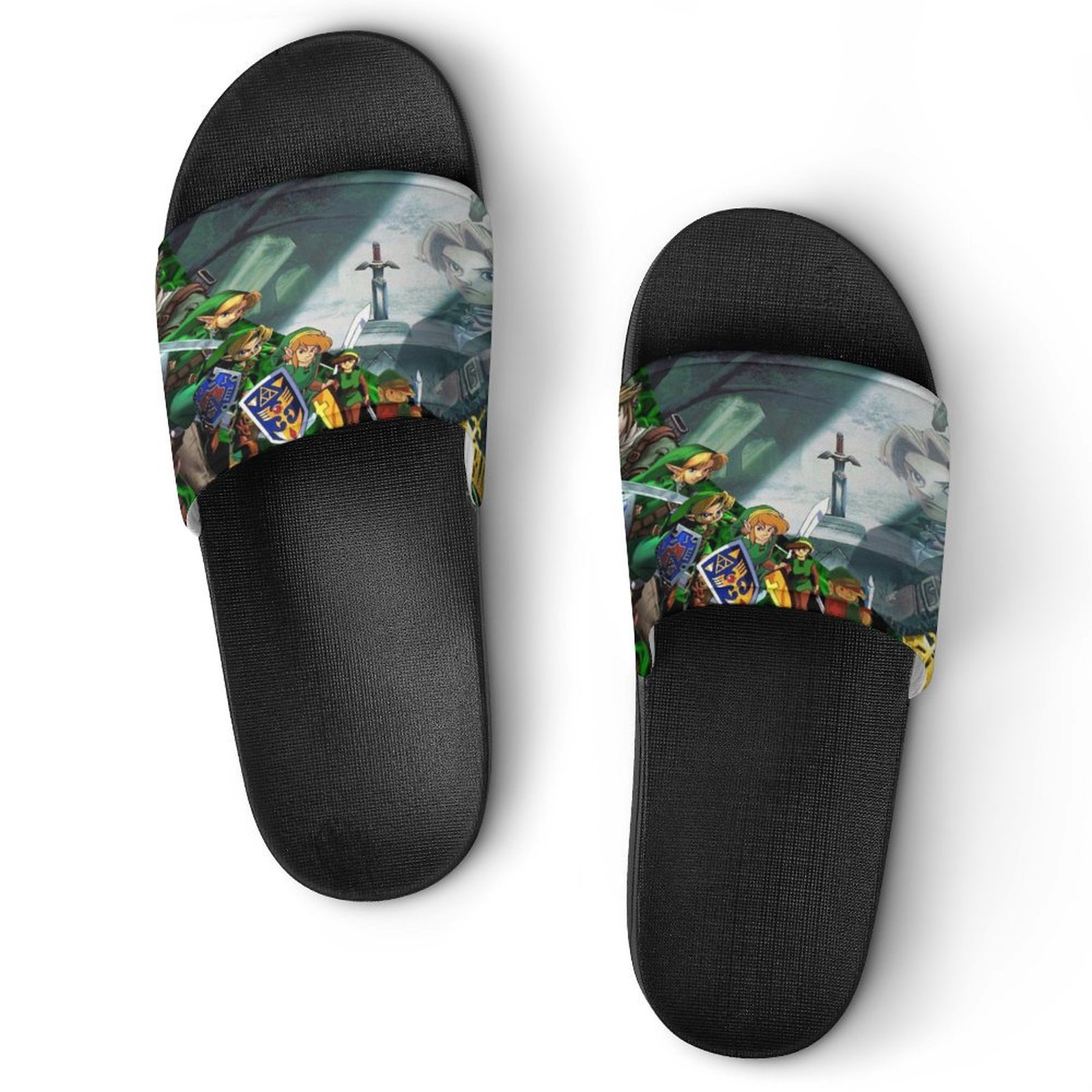 The Legend of Zelda Boys Slide Sandals, Comfort Casual Pool Slide ...