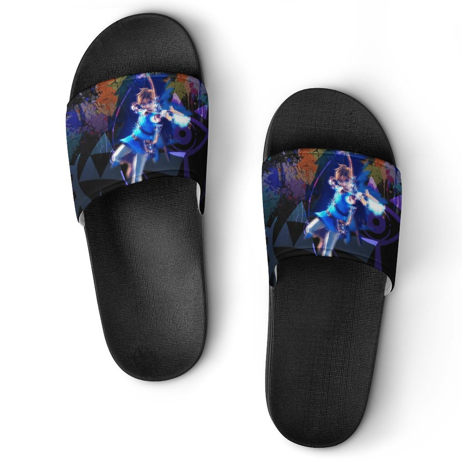 The Legend of Zelda Boys Slide Sandals, Comfort Casual Pool Slide ...