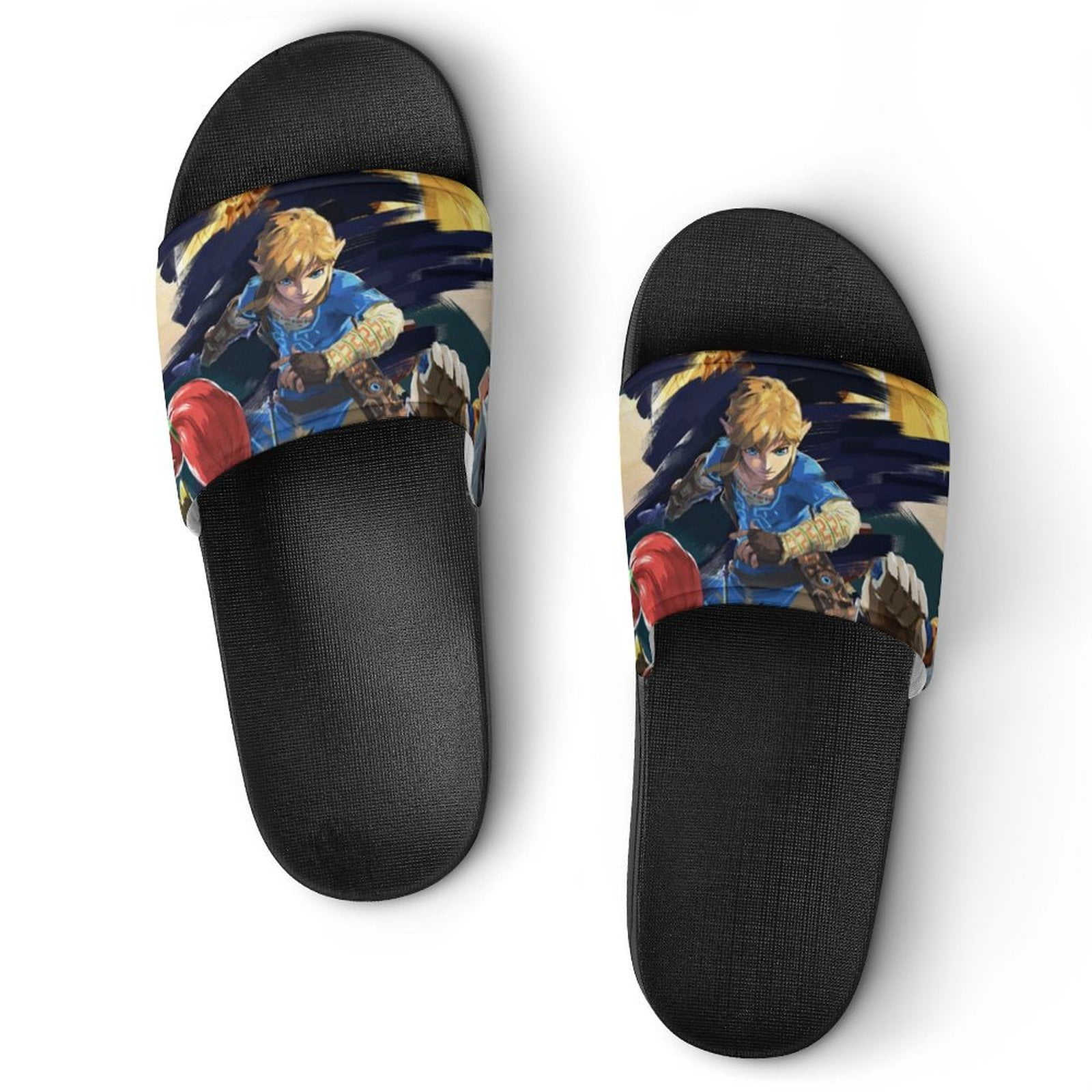The Legend of Zelda Boys Slide Sandals, Comfort Casual Pool Slide ...