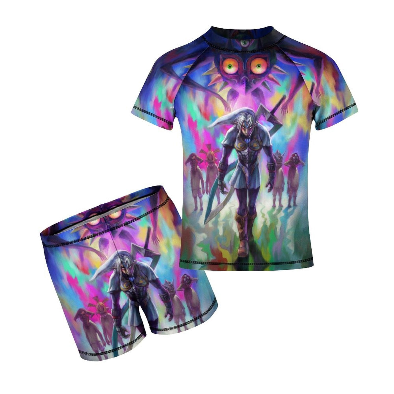 The Legend of Zelda Boys Two Piece Swimsuit Kids Swimwear Set Short ...