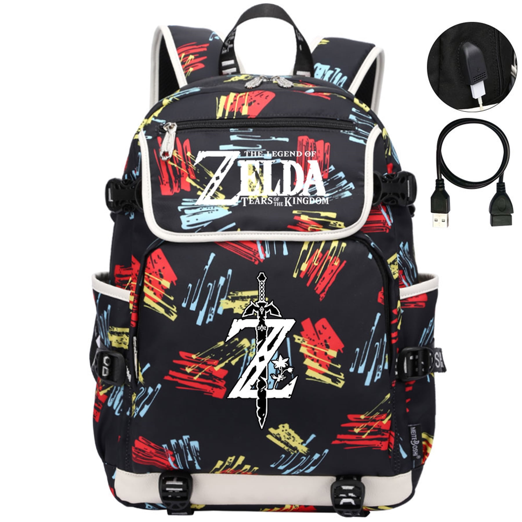 The Legend of Zelda Calssic Backpack Student Bookbag Multifunctional ...