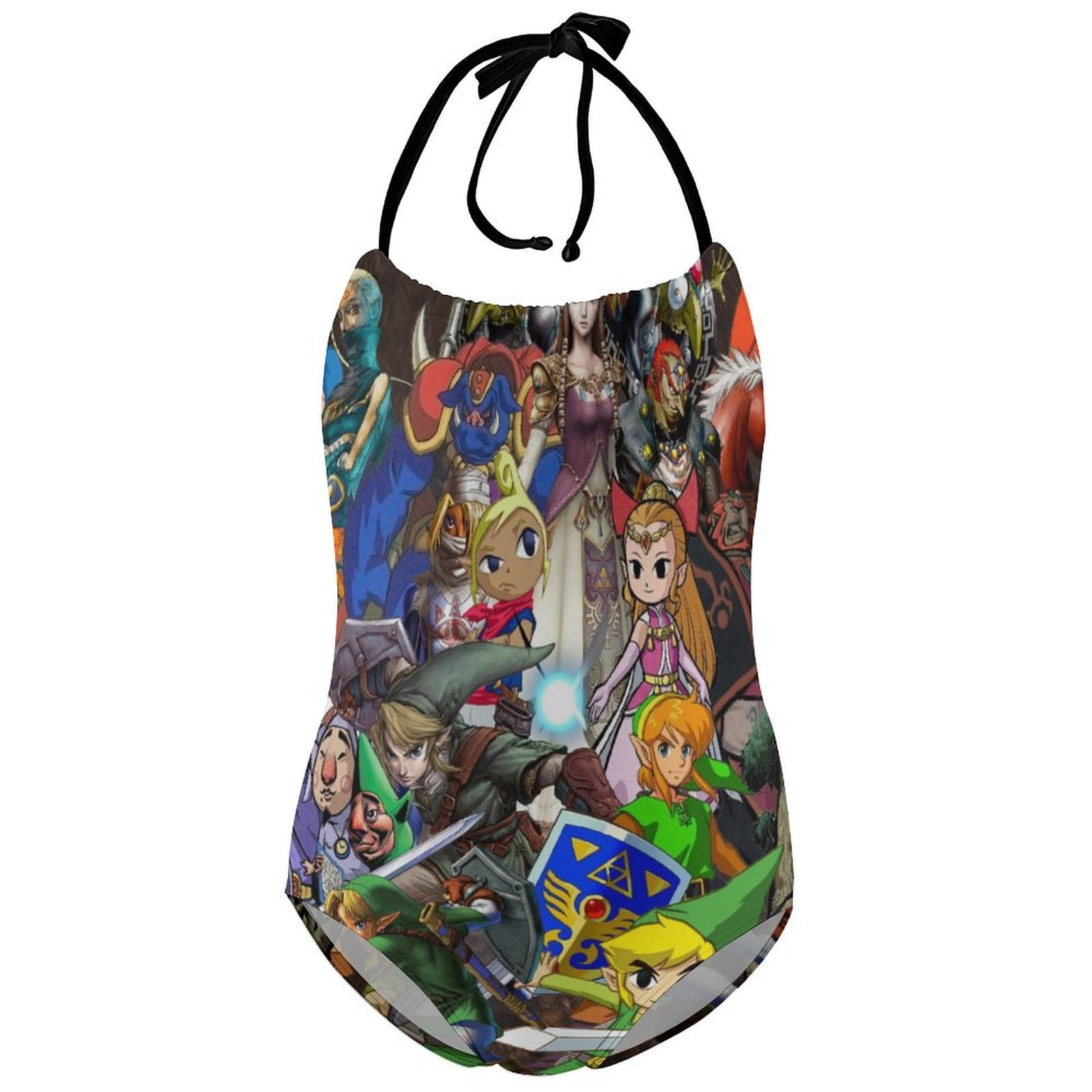 The Legend of Zelda Characters Girl's Swimsuit One-piece Summer Hawaii ...