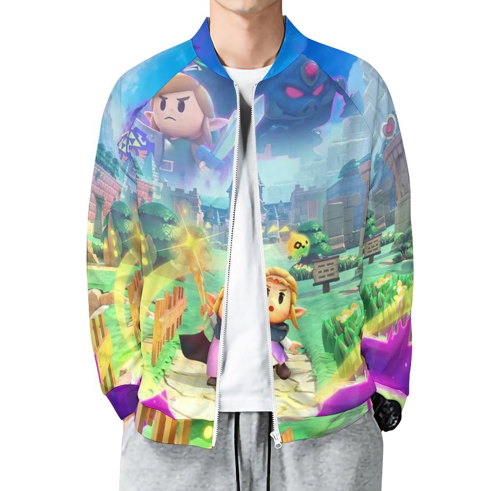 The Legend of Zelda Game Fashion Jacket Mens Windbreaker Coat ...