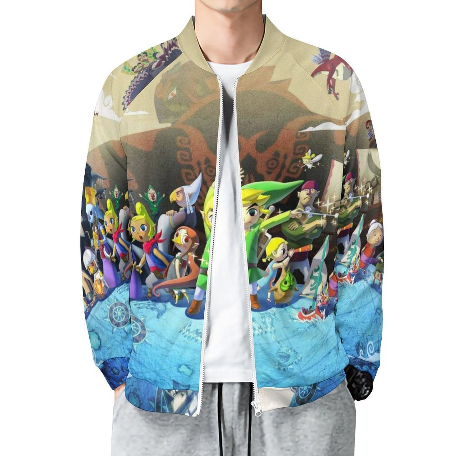 The Legend of Zelda Game Fashion Jacket Mens Windbreaker Coat ...