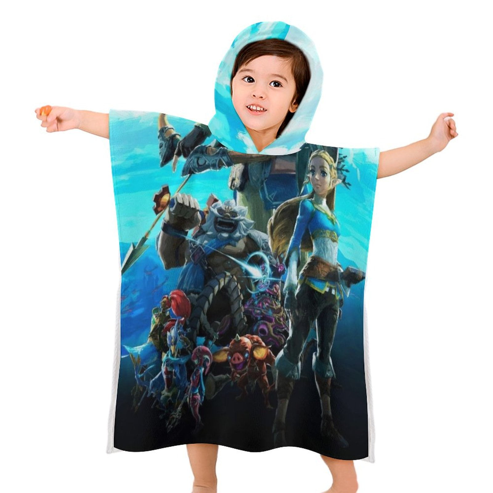 The Legend of Zelda Kids Beach Towels with Hood Soft Quick Dry ...