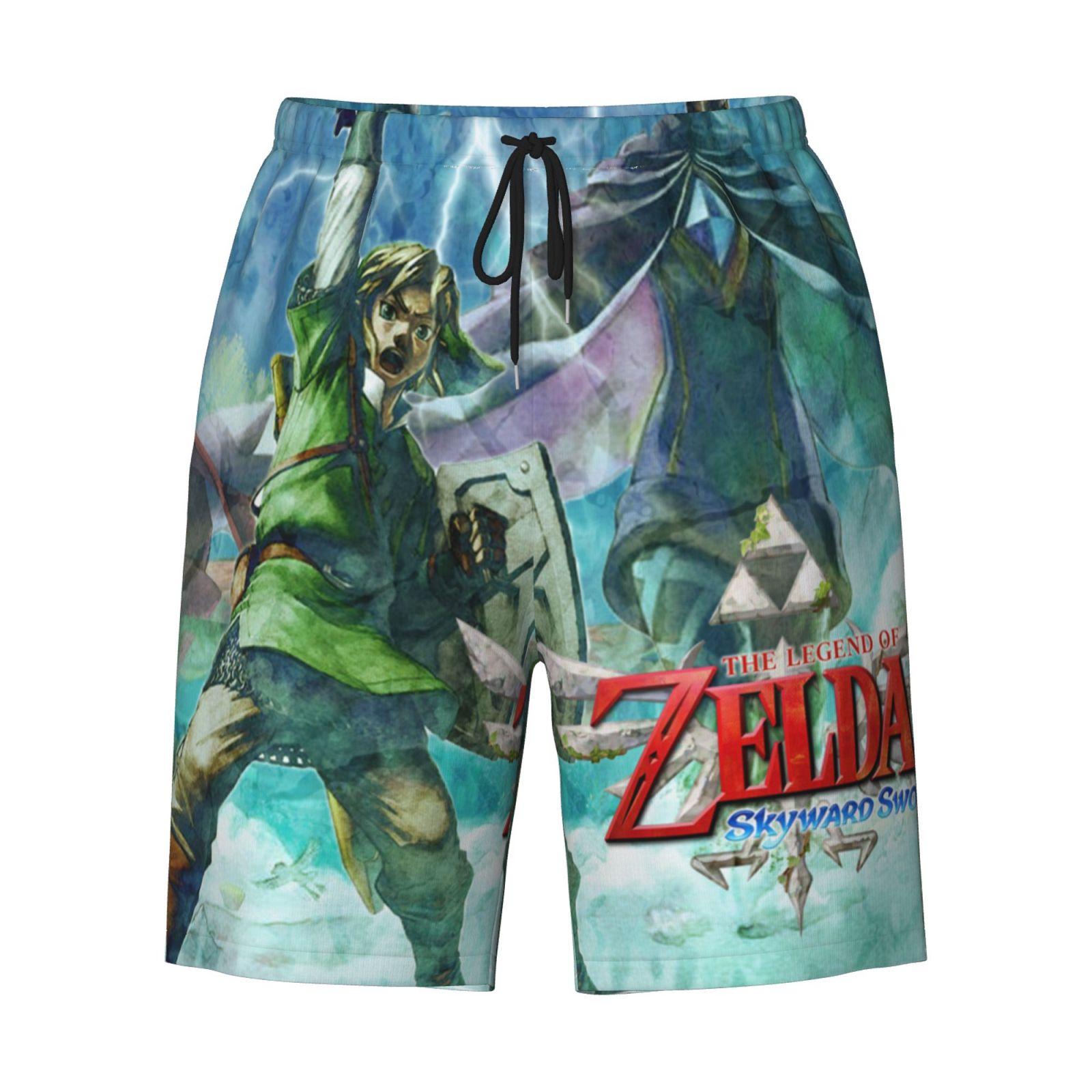 The Legend Of Zelda Mens Swim Trunks Quick Dry Board Shorts With Mesh