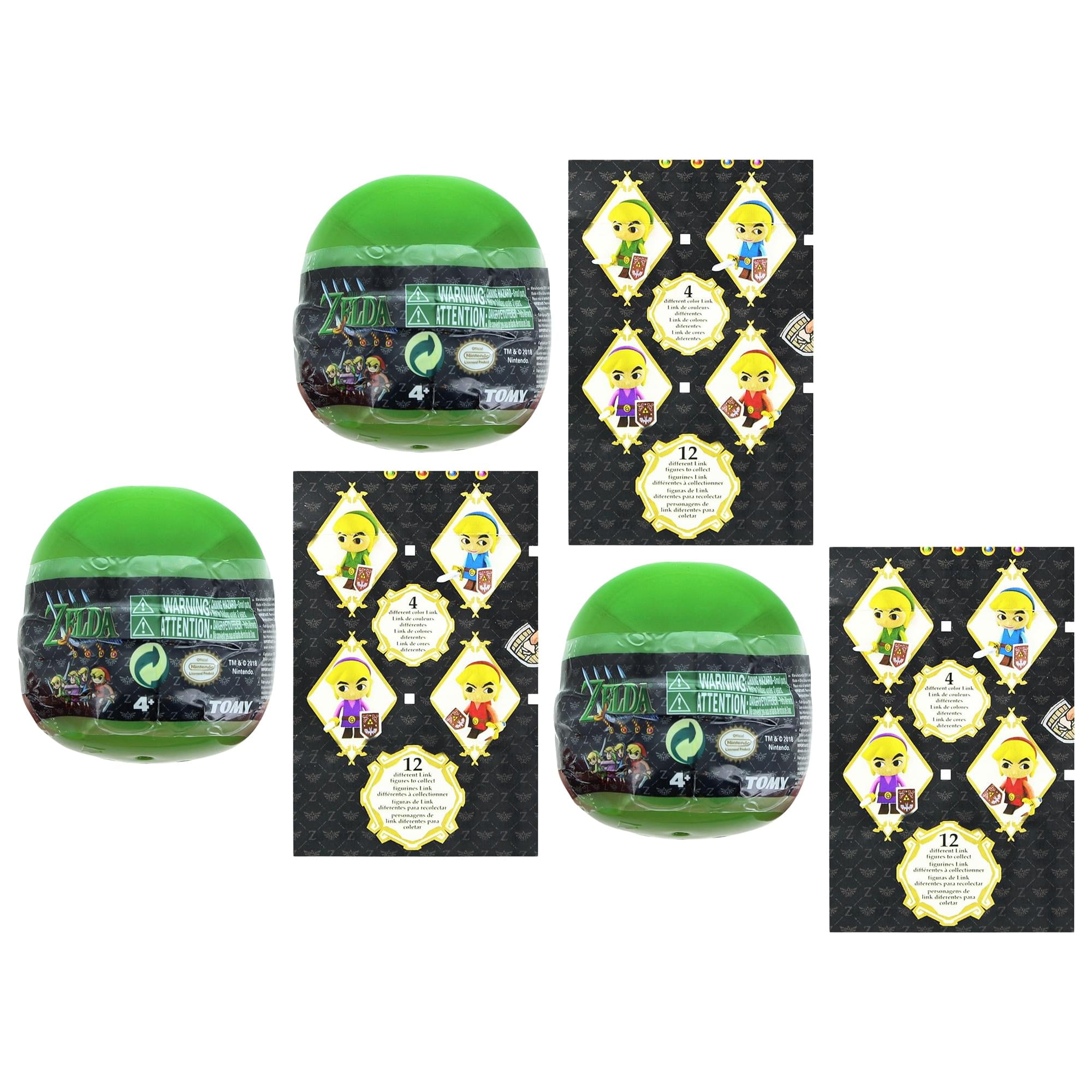 The Legend of Zelda Mystery Gacha Ball Link Mini Figure | Set of 3 ...
