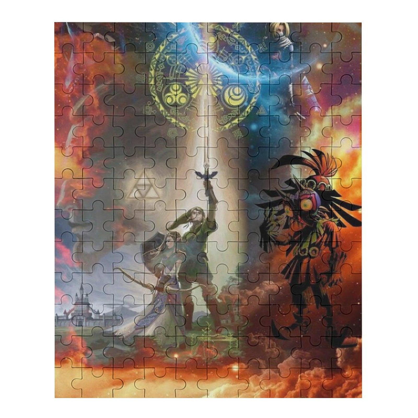The Legend of Zelda Picture Puzzle 120 PCS Wooden Puzzle Artwork Jigsaw ...