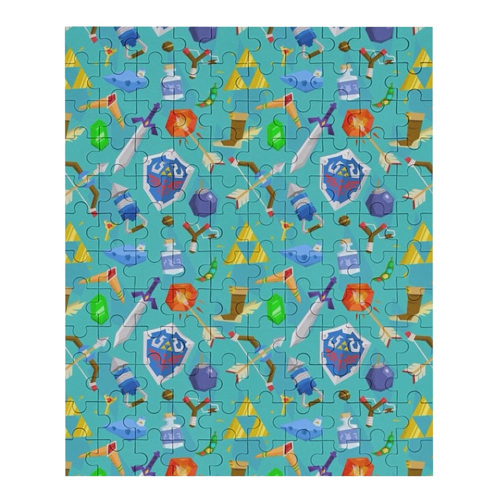 The Legend of Zelda Picture Puzzle 120 PCS Wooden Puzzle Artwork Jigsaw ...