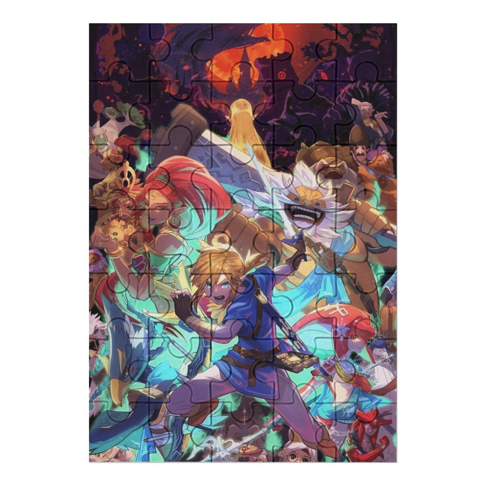 The Legend of Zelda Picture Puzzle 35 PCS Wooden Puzzle Artwork Jigsaw ...