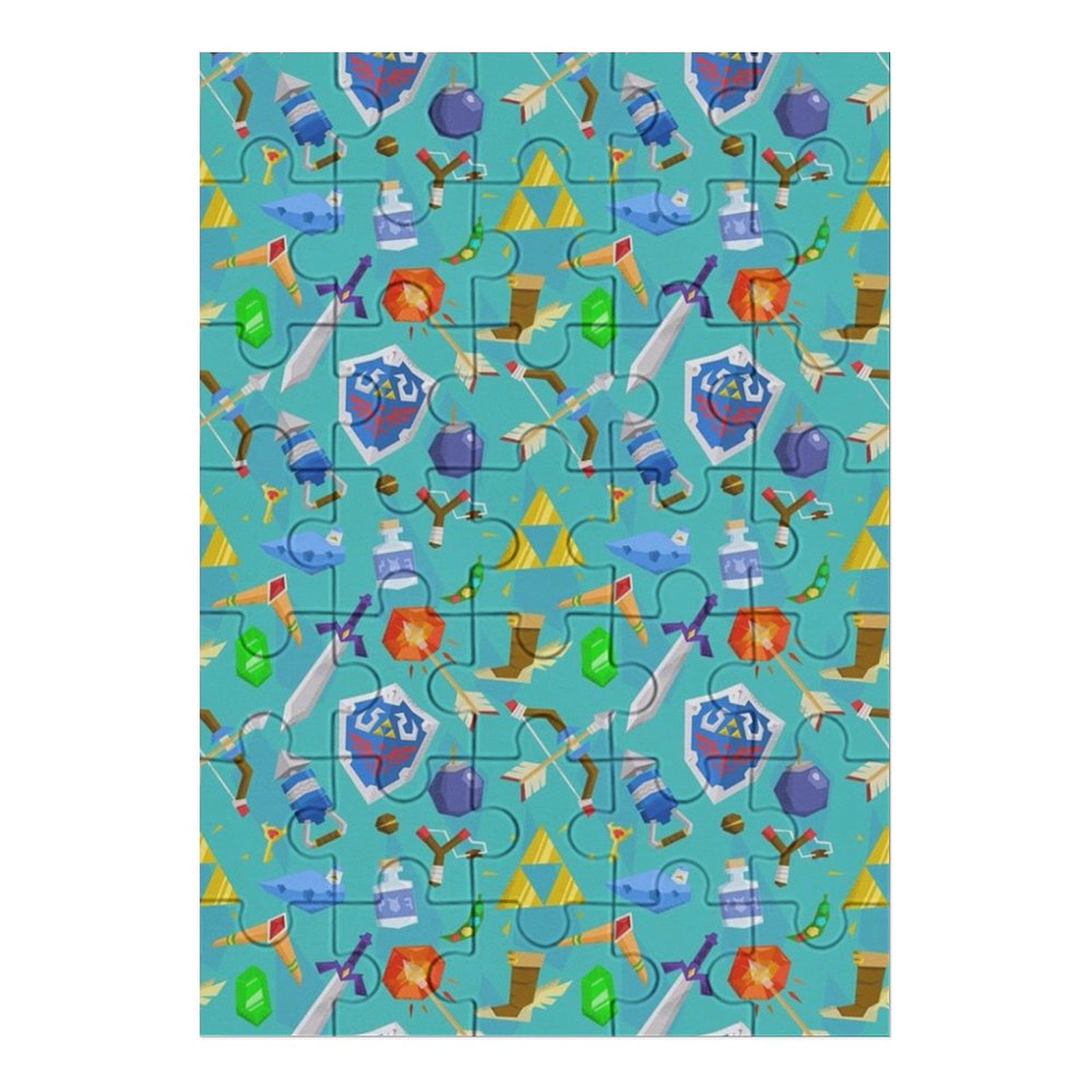 The Legend of Zelda Picture Puzzle 35 PCS Wooden Puzzle Artwork Jigsaw ...