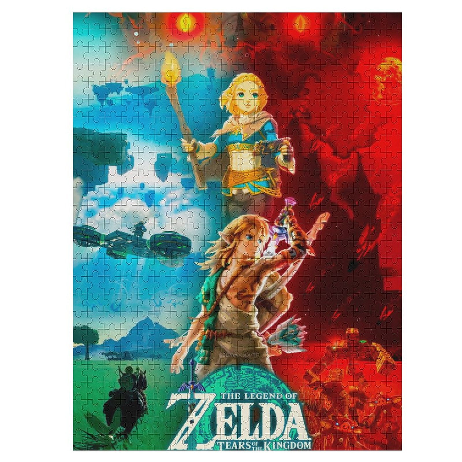The Legend of Zelda Picture Puzzle 500 PCS Wooden Puzzle Artwork Jigsaw ...