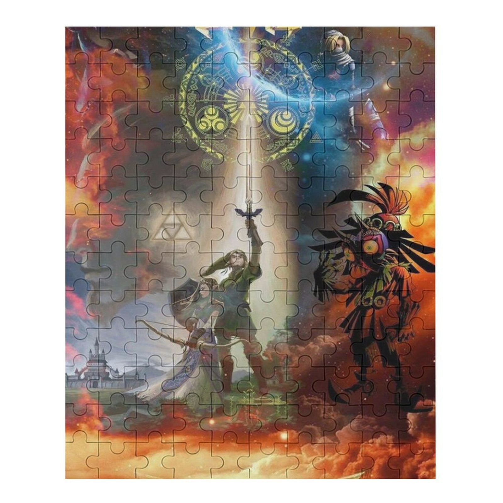 The Legend of Zelda Picture Puzzle 70 PCS Wooden Puzzle Artwork Jigsaw ...