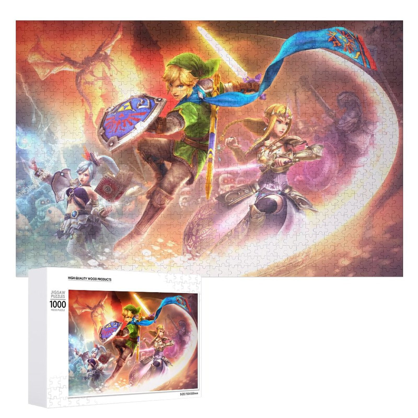The Legend of Zelda Puzzle - 1000 PCS Jigsaw Puzzle - Walmart.com