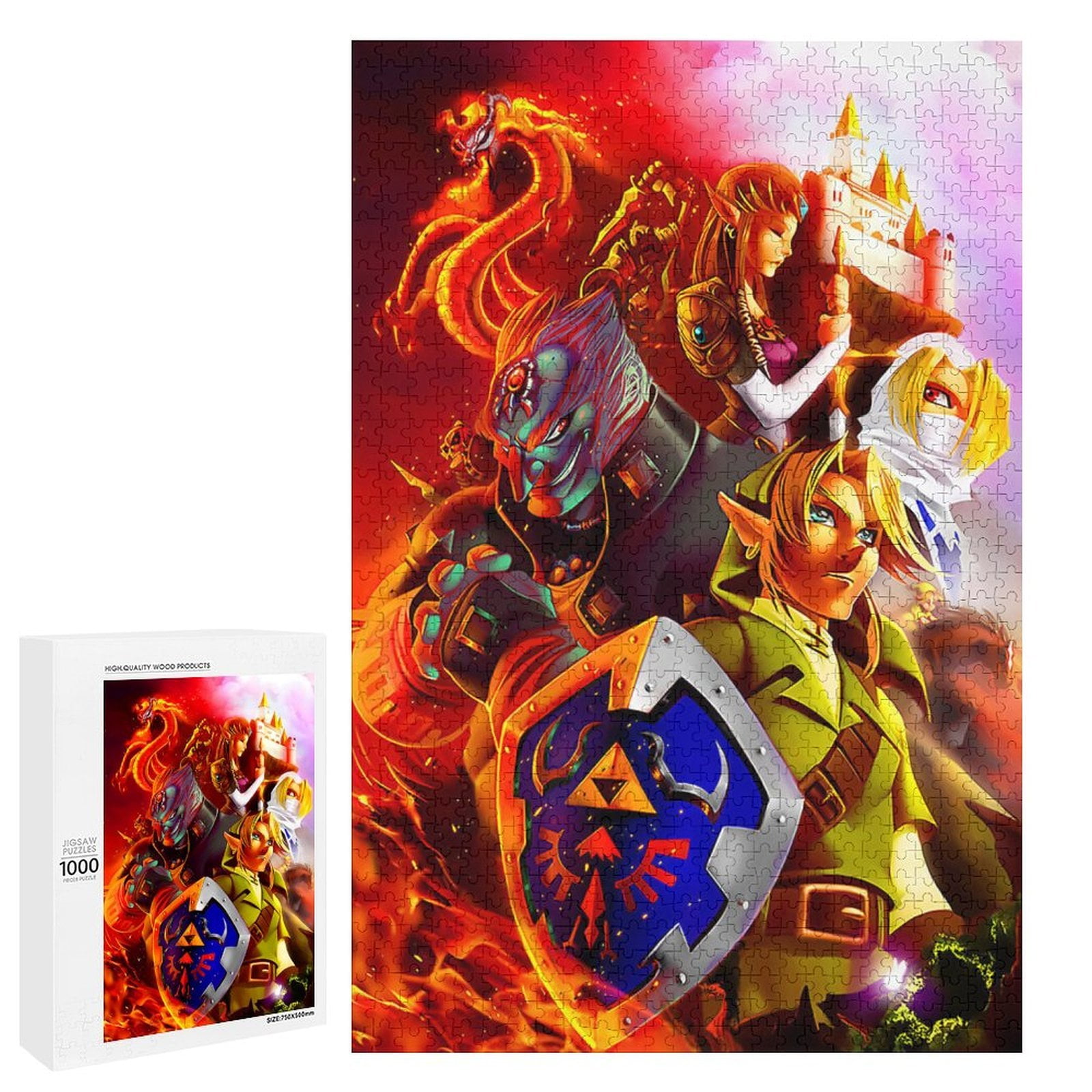 The Legend of Zelda Puzzle - 1000 PCS Jigsaw Puzzle - Walmart.com