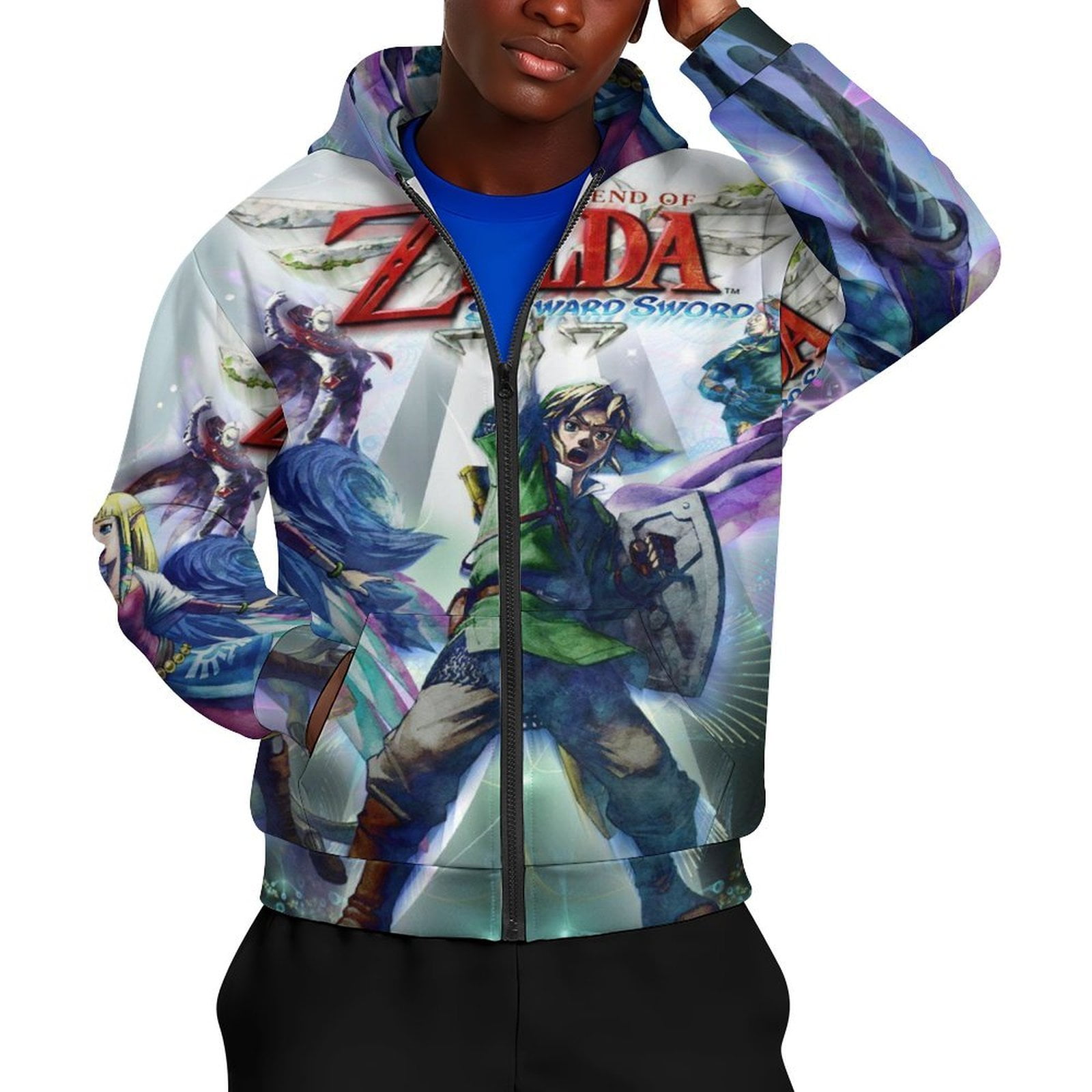 The Legend of Zelda Skyward Sword Teen Sweatshirts Zipper Hoodies Coat ...