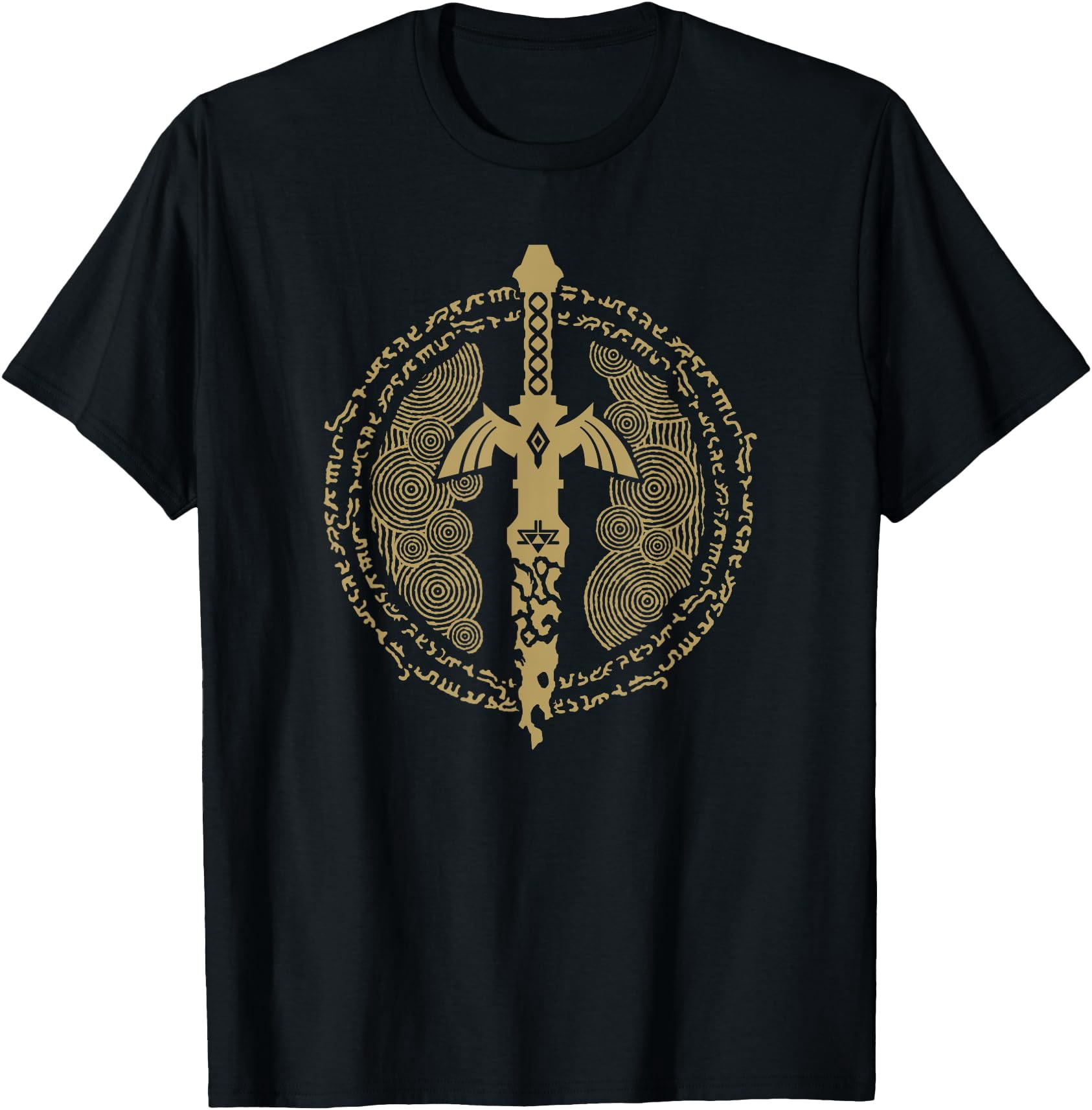 The Legend of Zelda Tears Of The Kingdom Master Sword Logo T-Shirt for ...