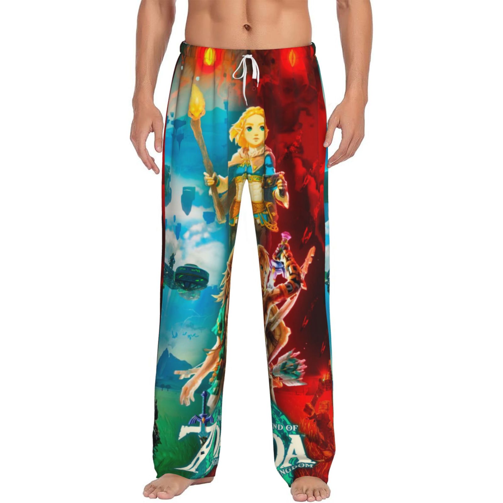 The Legend of Zelda Tears of the Kingdom Game Men's Pajama Pants With ...