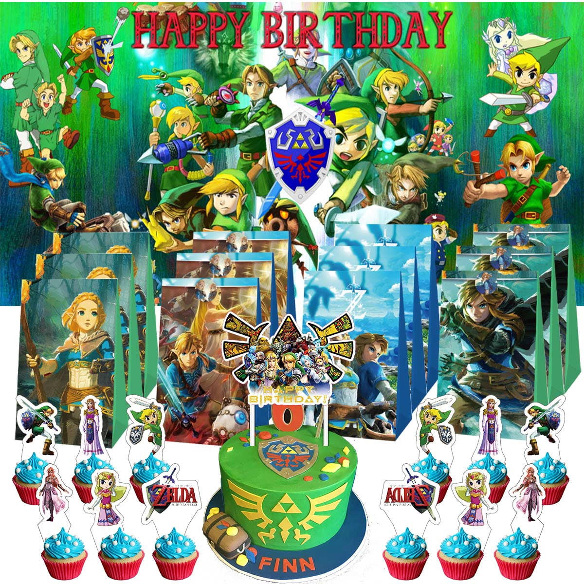The Legend of Zelda Treat Bags Candy Decorations Party Favor Supplies ...