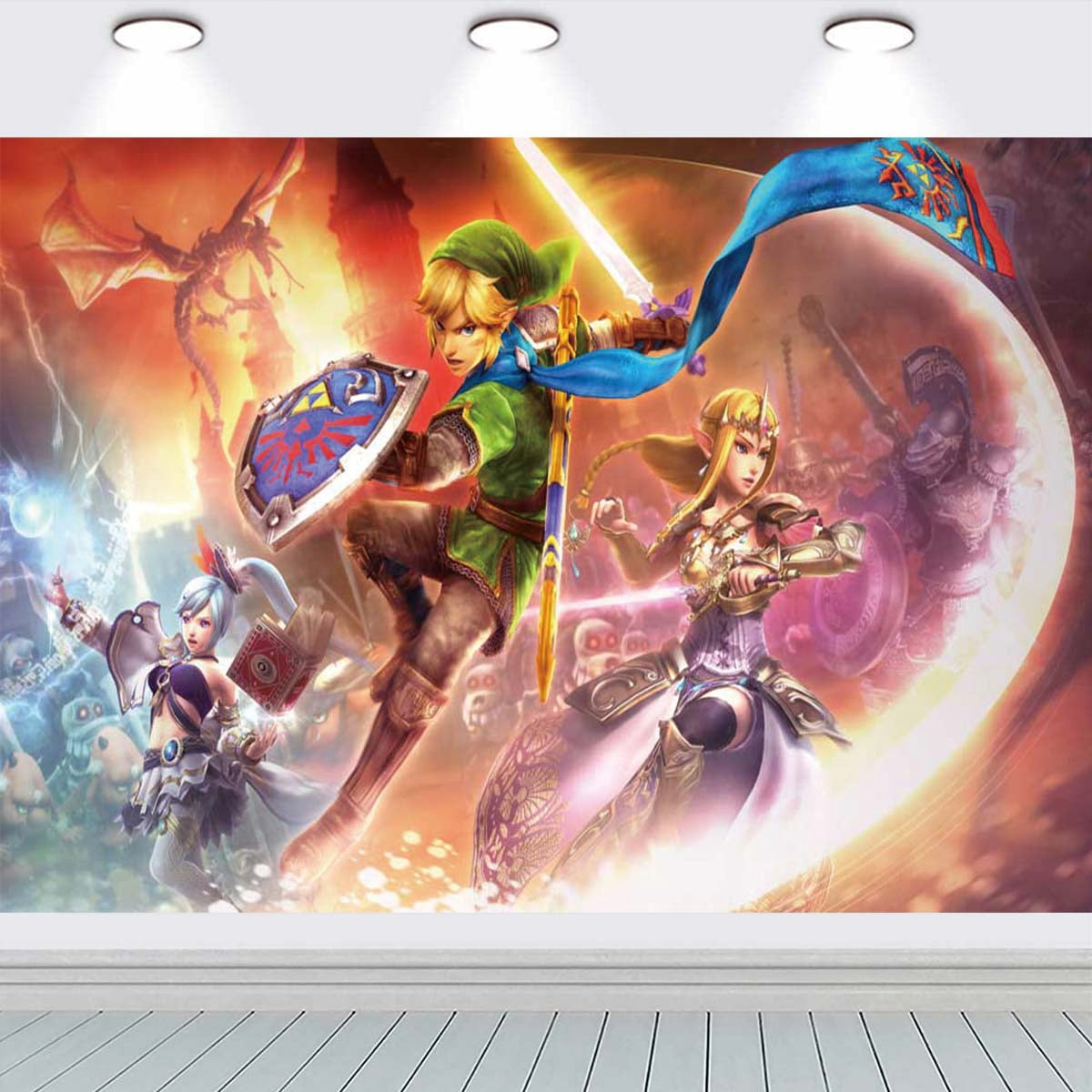 The Legend of Zelda school Poster Backdrop Banner Party Supplies ...