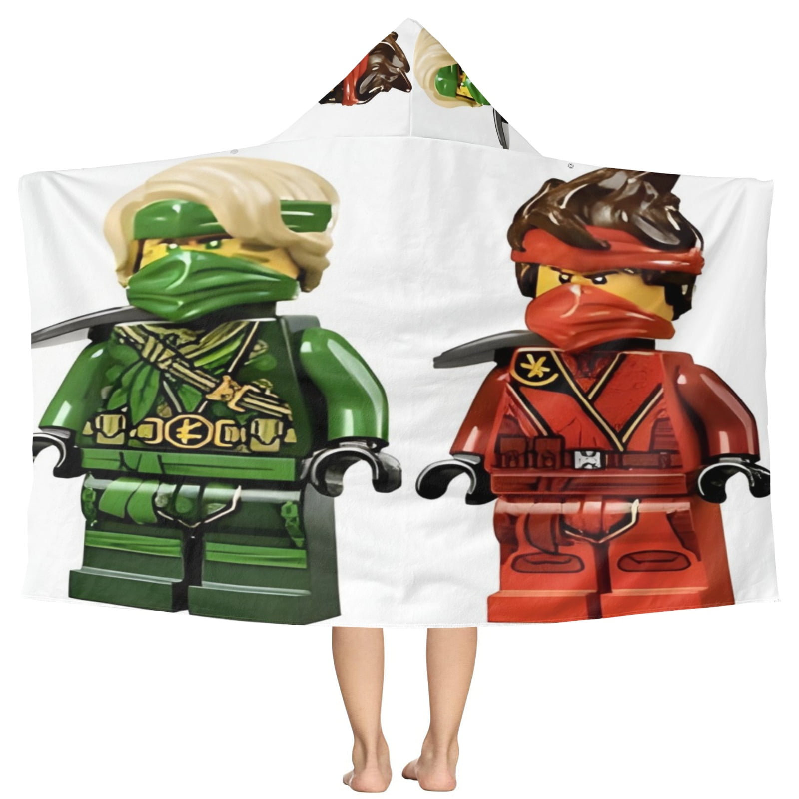 The Lego Ninjago Movie Pattern Beach Poncho - Microfiber - Towel - Kids ...