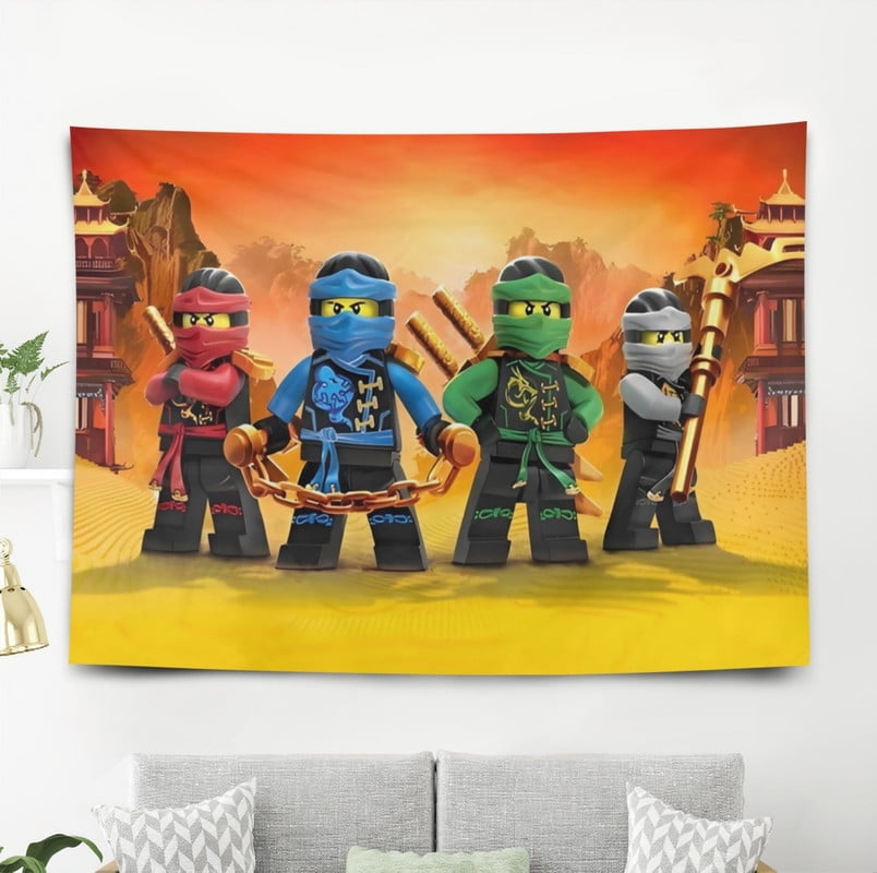 The Lego Ninjago Movie Pattern Wall Hanging 50*60 Inches High-Quality ...