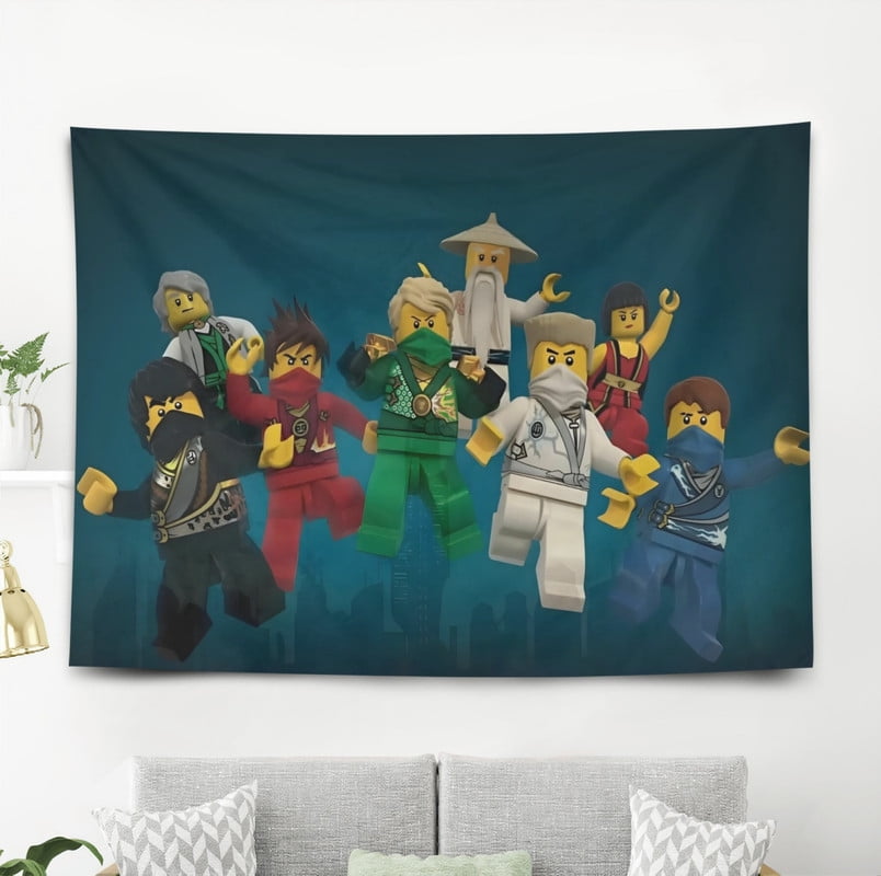 The Lego Ninjago Movie Pattern Wall Hanging 50*60 Inches High-Quality ...