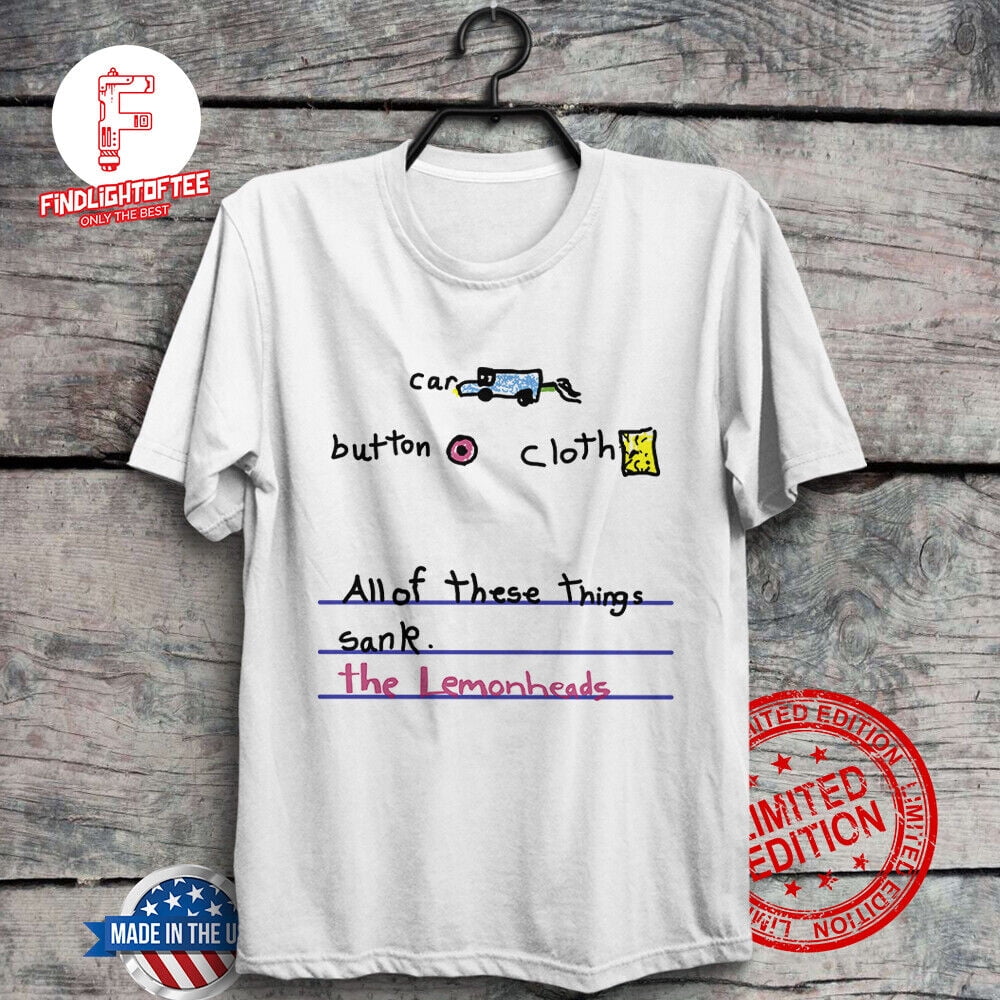 The Lemonheads Car Button Cloth All Of The Things Sank Tee Evan Dando ...