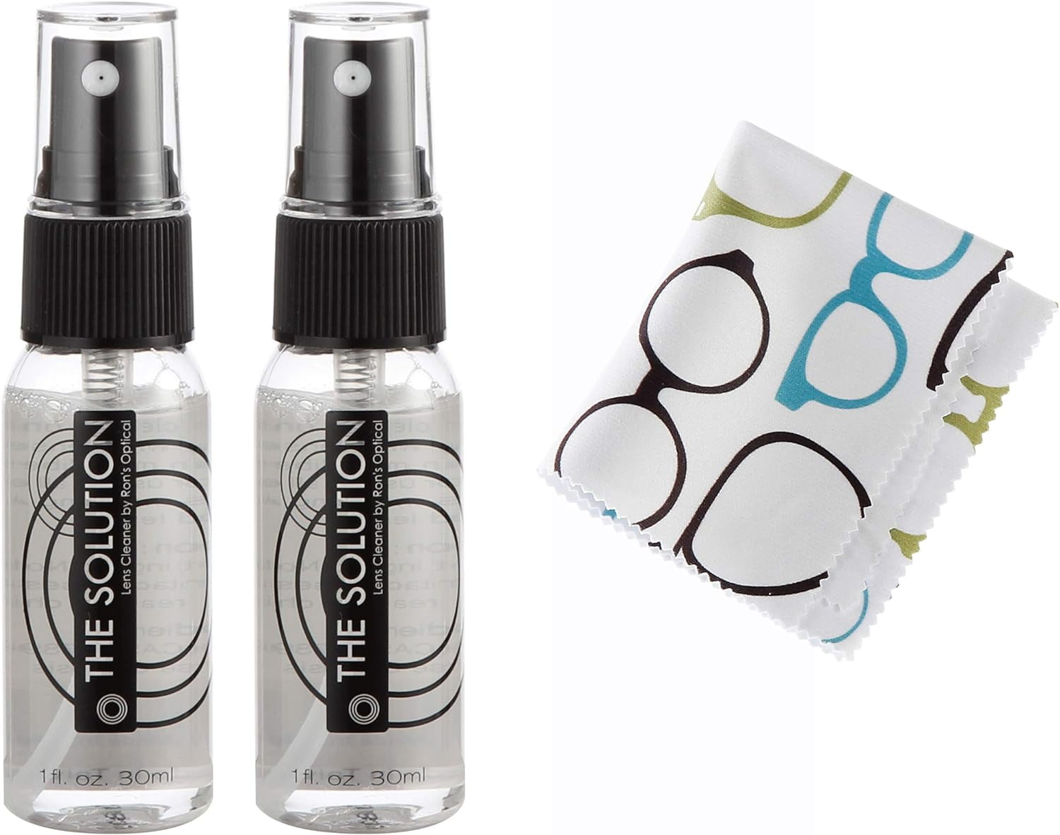 The Lens Cleaner Spray | 2-1oz Alcohol Eyeglass Lens Cleaning Spray & 1 ...