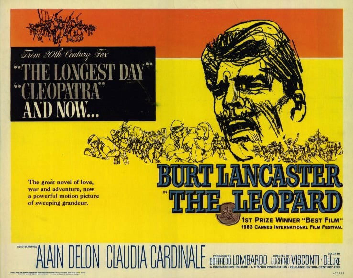 The Leopard - movie POSTER (Half Sheet Style A) (22" x 28") (1963 ...