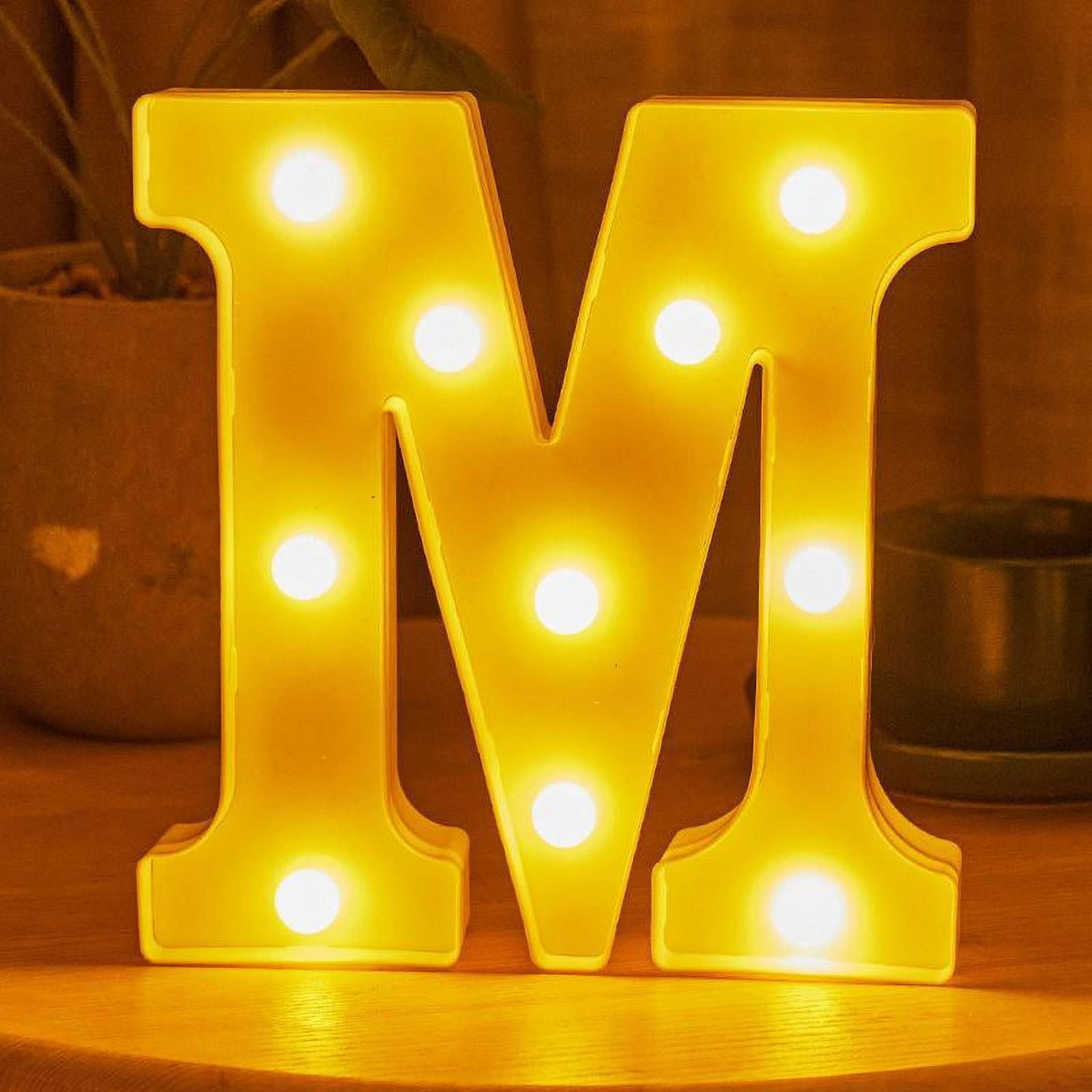 The Letter m Light Up Letters Alphabet Light Up LED Lamp Letter Lights ...
