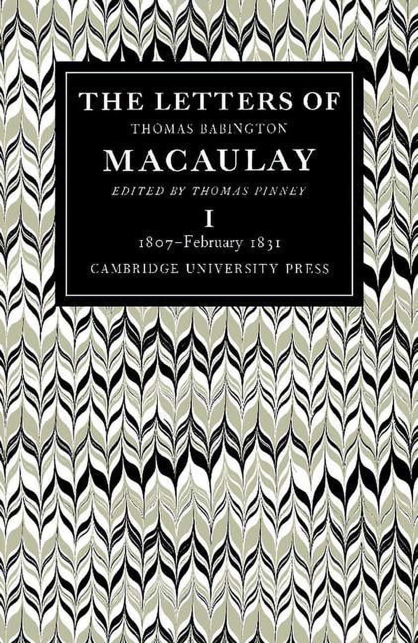 Thomas Babington Macaulay Macaulay Books - Walmart.com