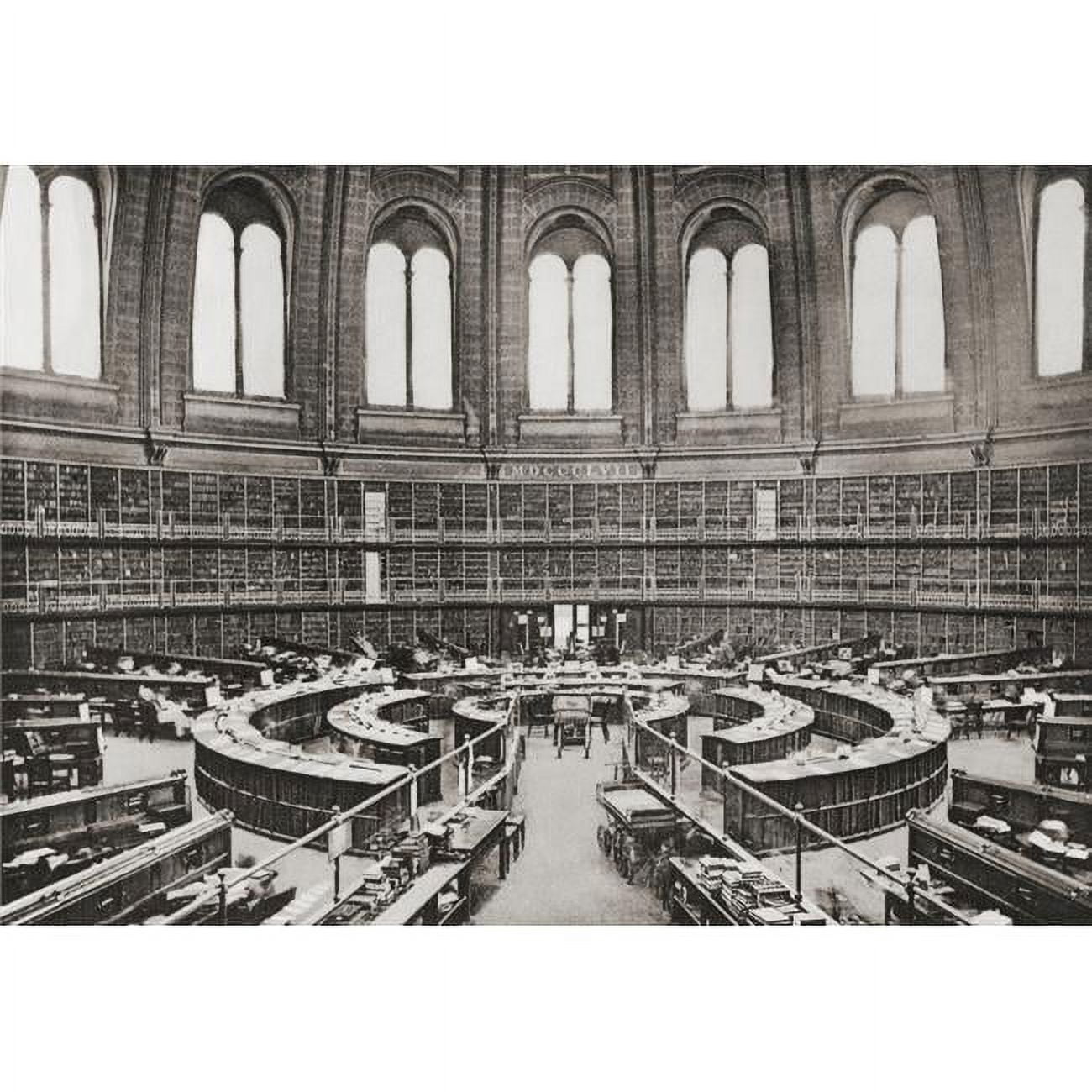 The Library Reading Room British Museum London England in The Late 19th ...