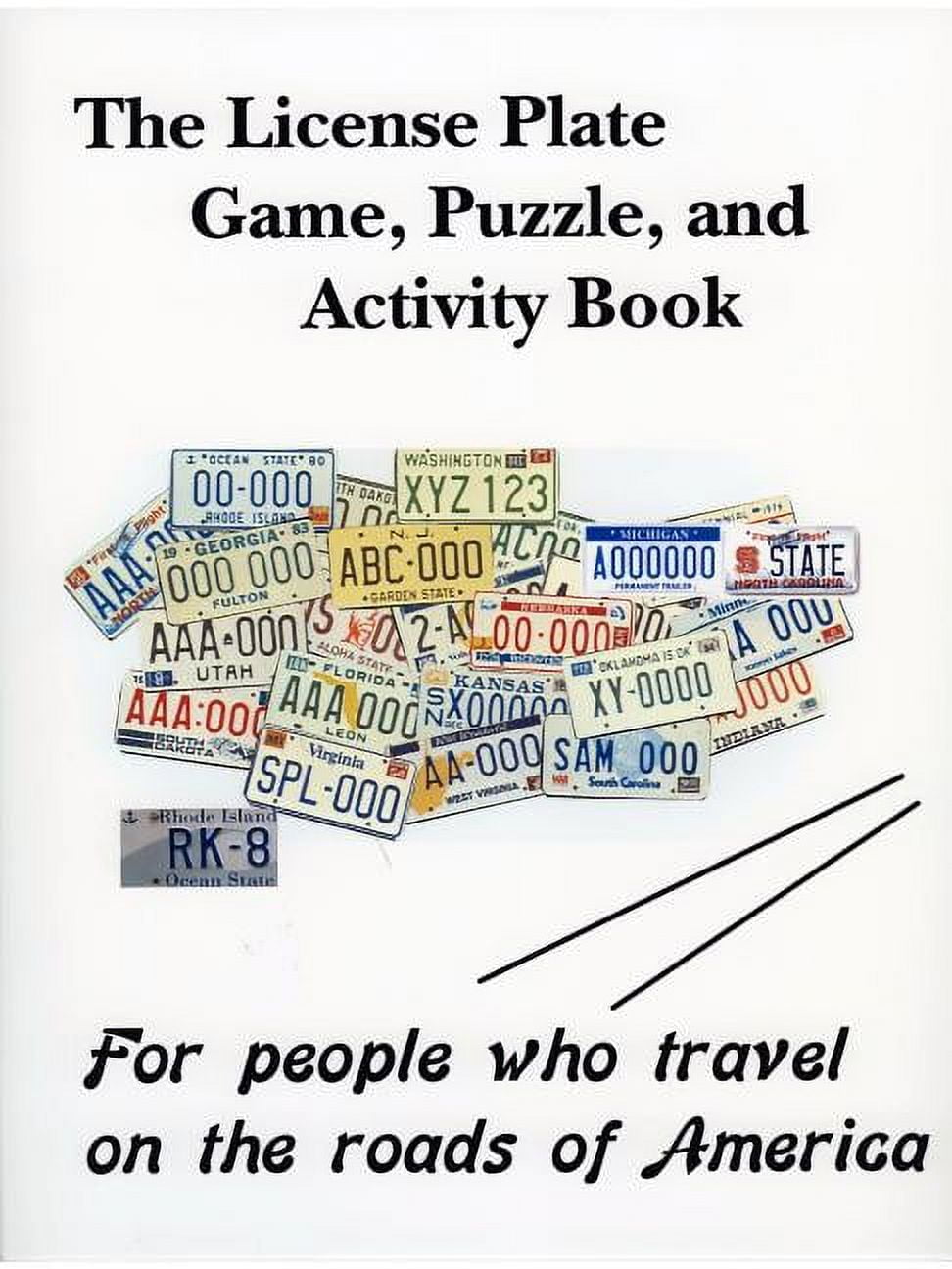 The License Plate Game, Puzzle & Activity Book (Paperback) - Walmart.com