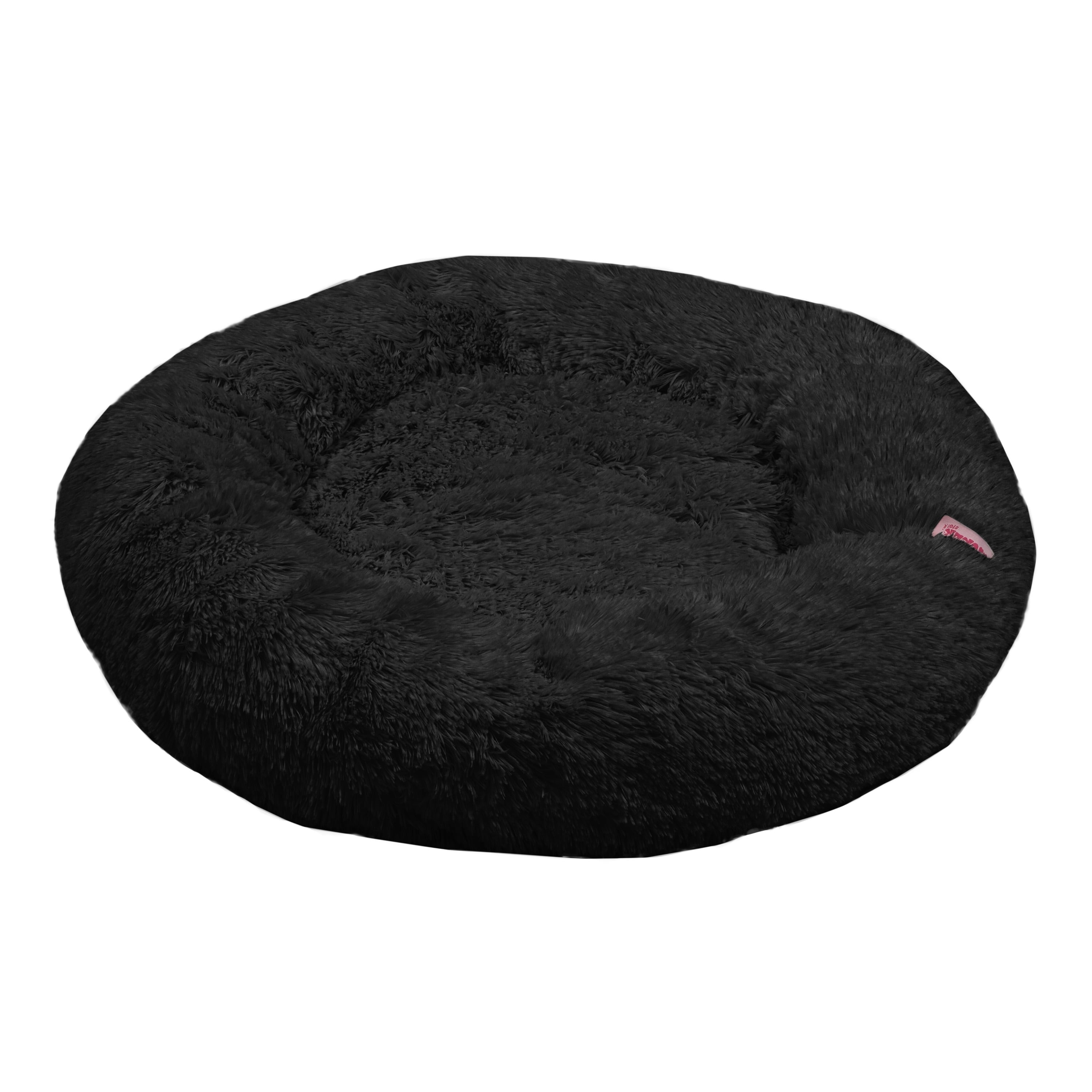 The Licker Store Maisie Bohemian Glam Faux Fur Round Fluffy Calming ...