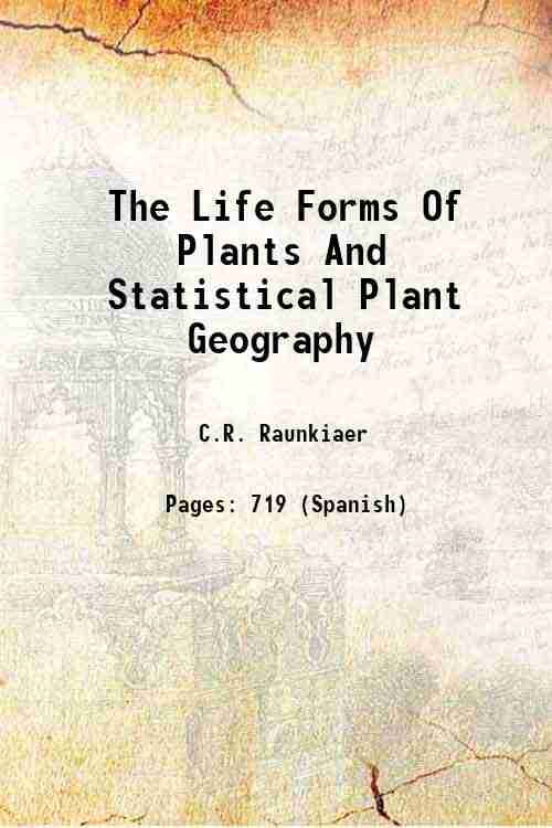 The Life Forms Of Plants And Statistical Plant Geography 1934 - Walmart.com