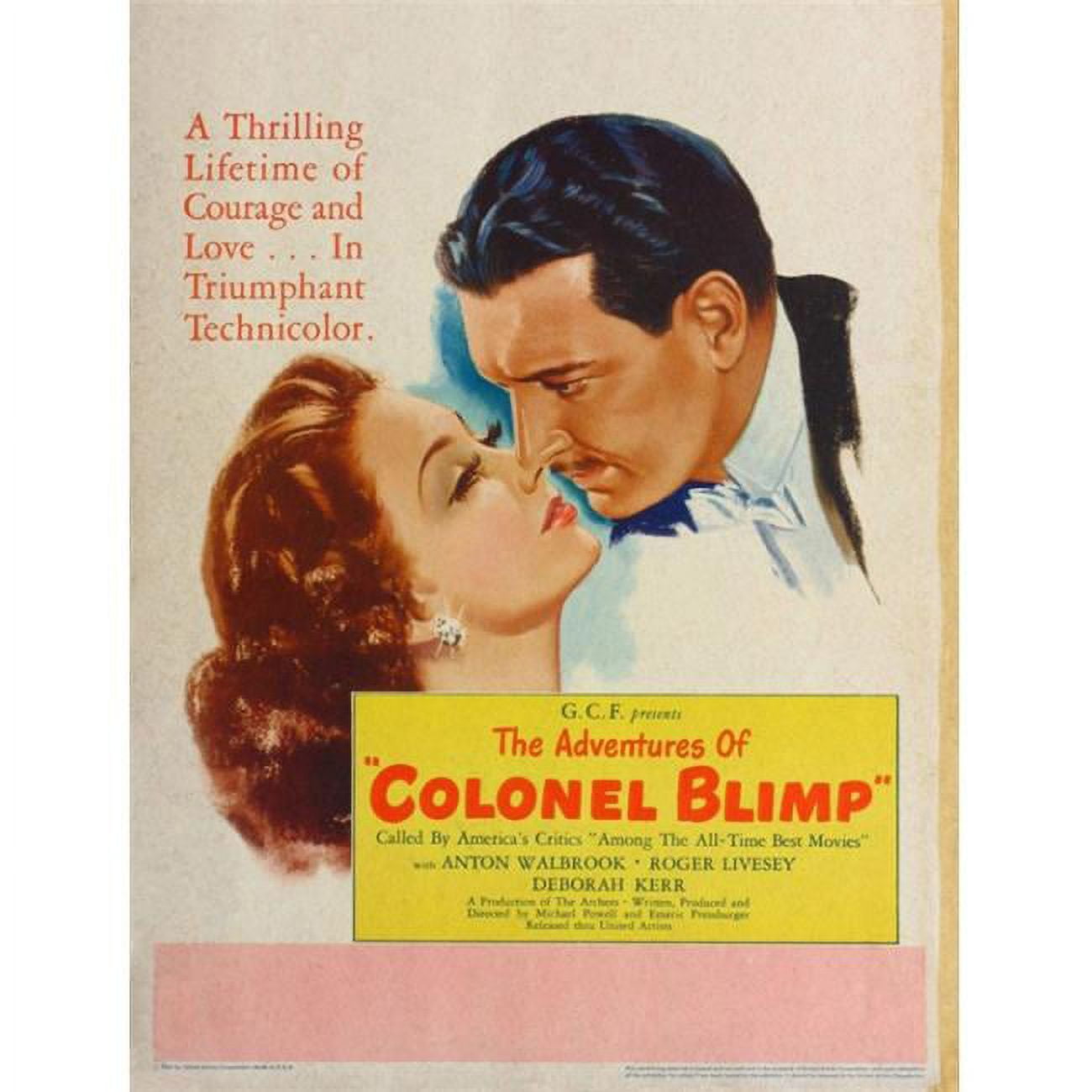 The Life and Death of Colonel Blimp Movie Poster Print (27 x 40 ...
