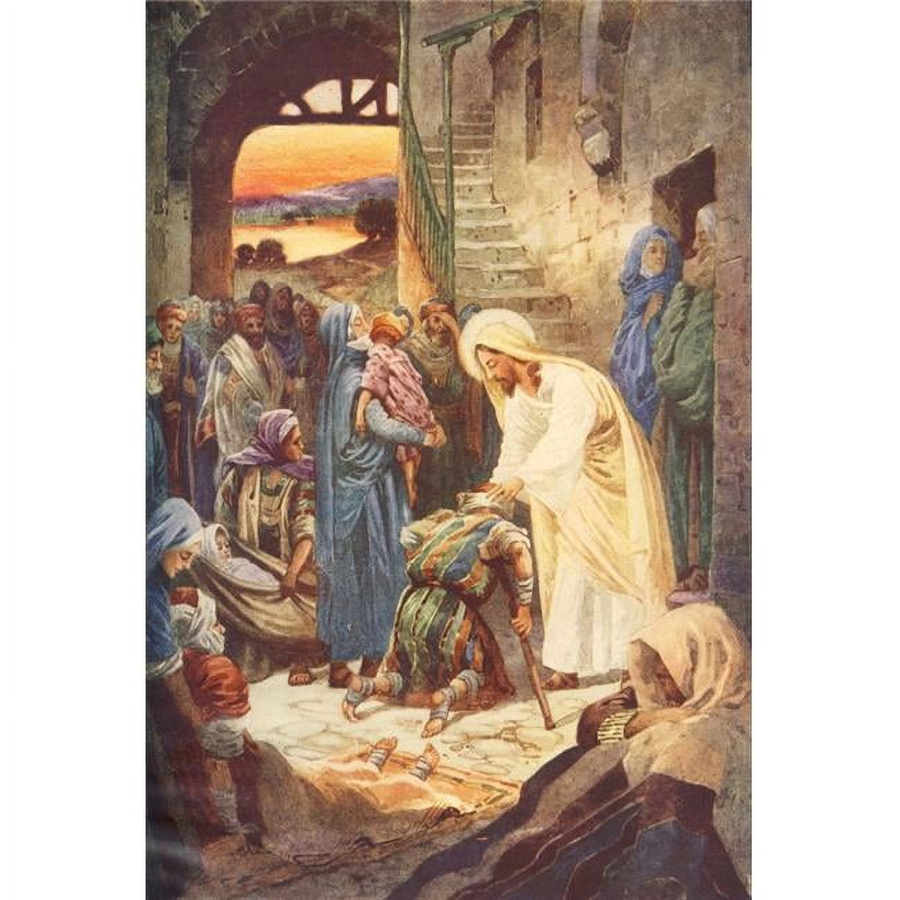 The Life of Jesus c.1930 Jesus the great physician Poster Print by W.J ...