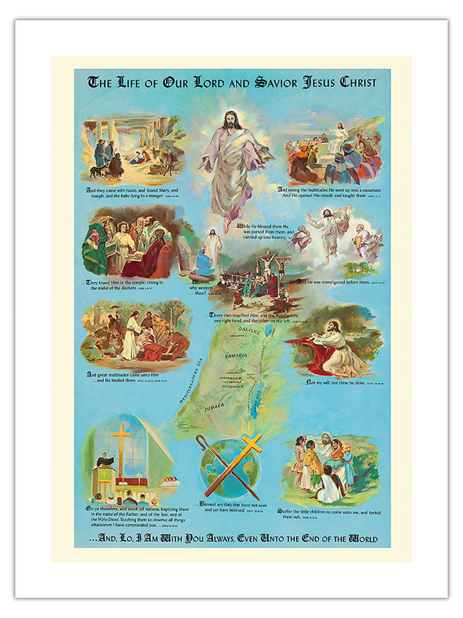 The Life of Our Lord and Savior Jesus Christ - Vintage Religious Art by ...