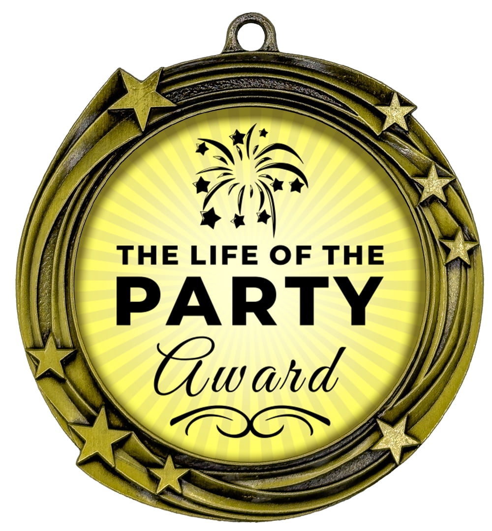 The Life of the Party Award Stars Design Medal | Celebration and ...