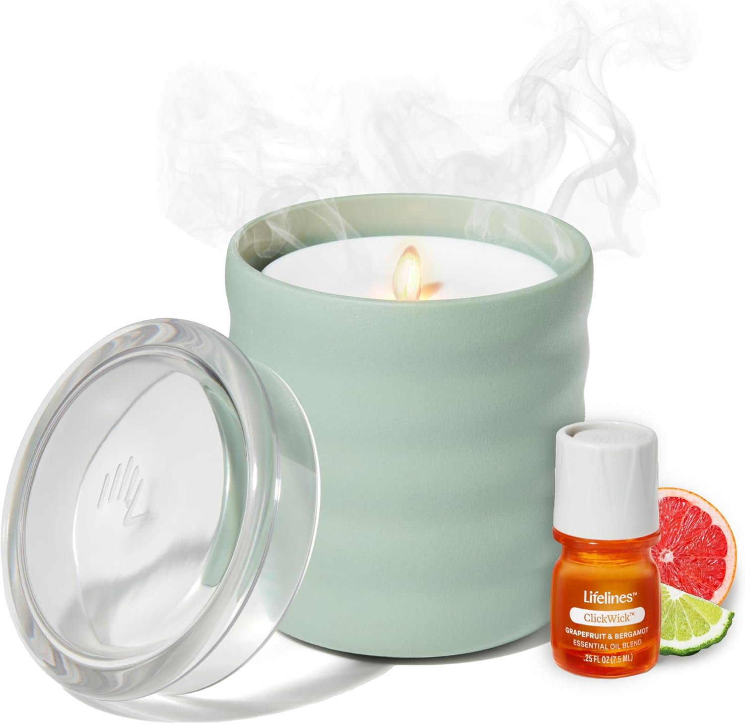 The Lifeline flameless candle aromatherapy essential oil diffuser ...