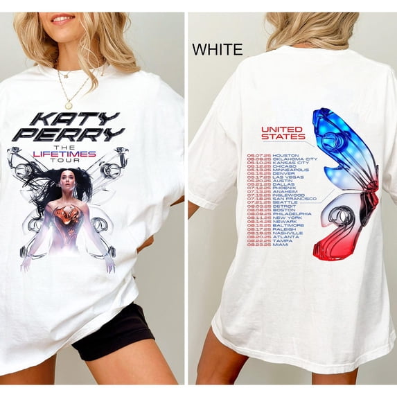 The Lifetimes Tour 2025 Shirt, Katy Perry Concert T-shirt, Pop Music T ...