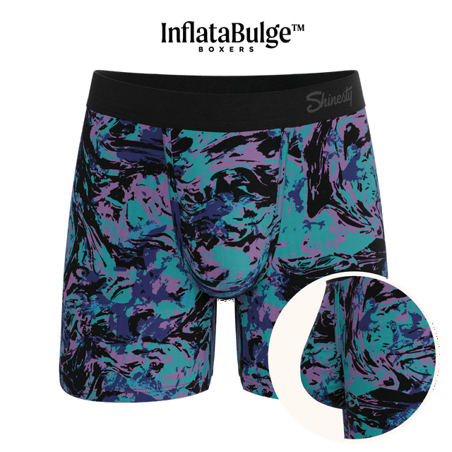 The Limestone - Shinesty Retro Marbled InflataBulge Pump Up Boxer ...
