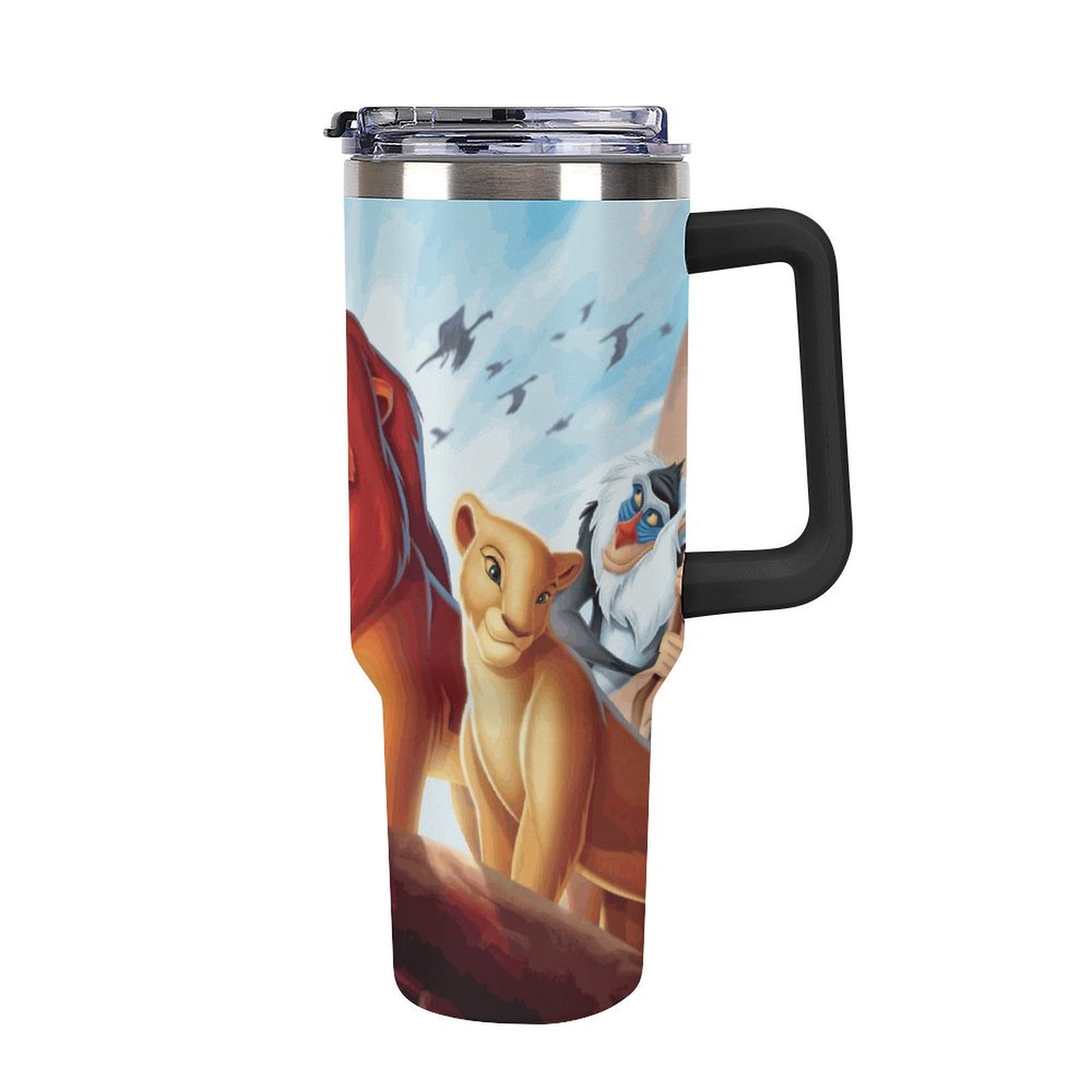The Lion King 40 Oz Tumbler with Handle And Straw Lid Insulated ...